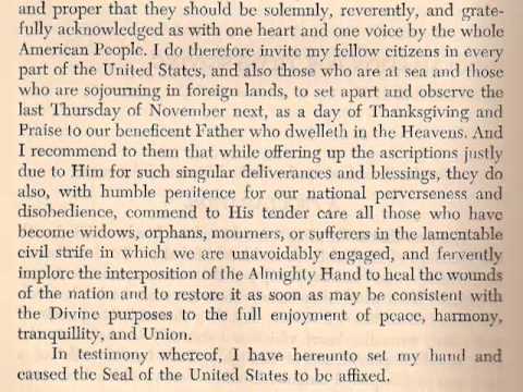 Thanksgiving Proclamation 1864 – The American Catholic