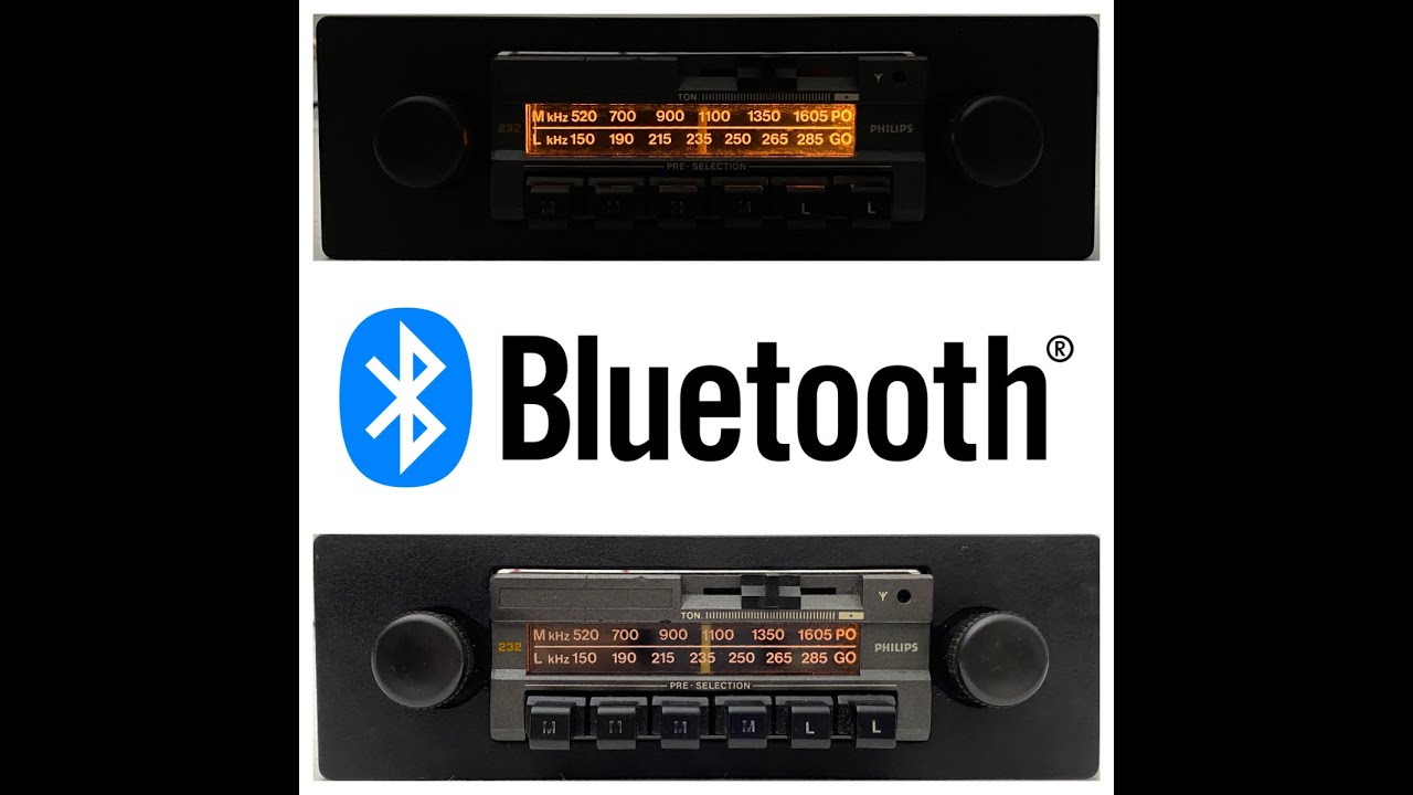 Vintage 1970s Philips 232 - 22RN232 Car Radio Player With Bluetooth / Testing