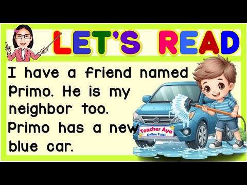 Practice reading English | Learn to Read | Sentences  |  Short  Story  | Teacher Aya Online Tutor