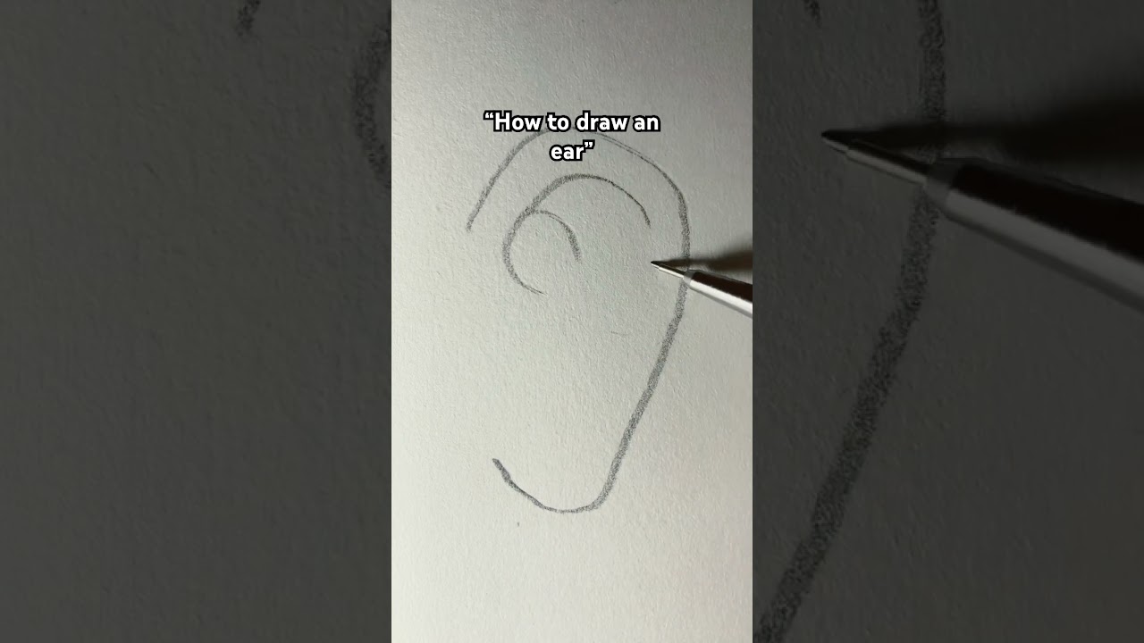 How to draw an ear #drawing #tutorial #animeart #anime #manga #mangaart