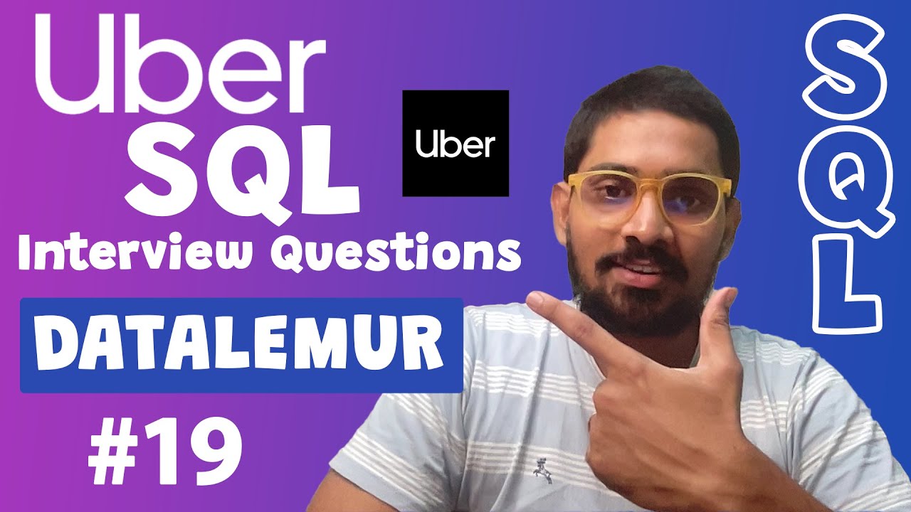 Uber SQL Interview Question | Uber | SQL Interview Questions | Data Analyst | SQL