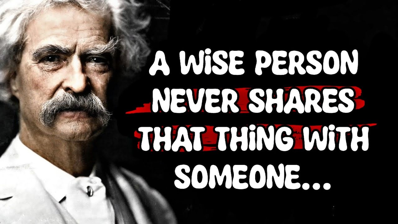 Mark Twain's Life Lessons to Learn in Youth and Avoid Regrets in Old Age | RevolutionizeSelf