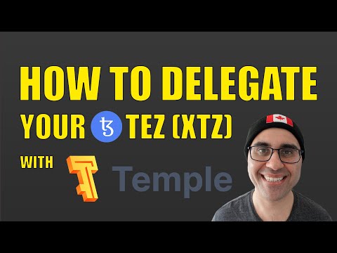 How to Delegate Your Tez (XTZ) with Temple Wallet
