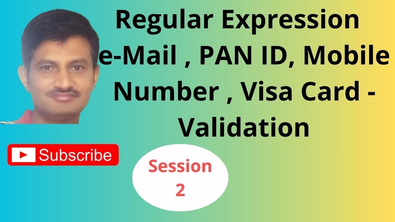 Regular Expressions in Python – Email, PAN, Mobile, and Visa Card Validation | Session 2