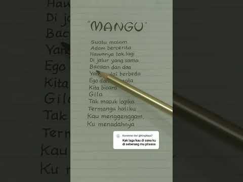 Lirik lagu "Mangu"||Fourtwnty Ft.Charita Utami.