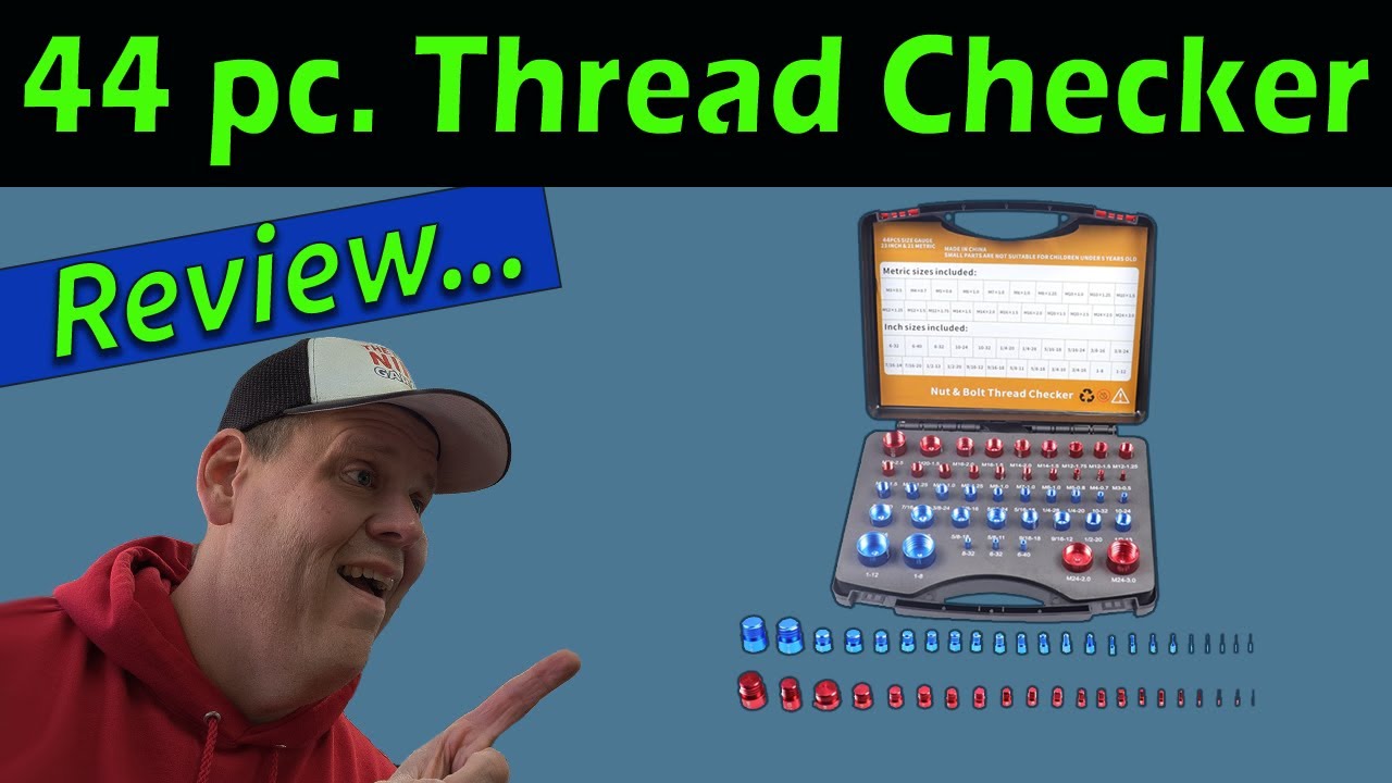 TOOL REVIEW: 44 Piece Thread Checker – Must-Have Tool for Nuts & Bolts! 💪 🔧 🔩
