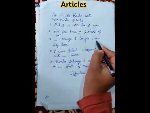 Articles 💯Articles In English #Shorts