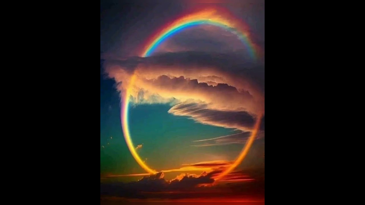 A complete Rainbow.photo was taken at around 30k ft above the Earth.