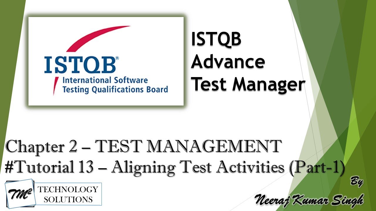 ISTQB Test Manager | 2.2.3 Alignment of Test Activities and Other Lifecycle Activities