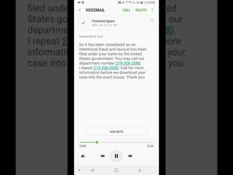 IRS scam call
