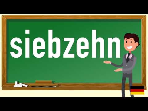 How to pronounce siebzehn in German