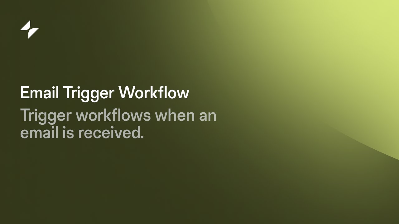 Email Trigger Workflow | Automation Tutorial