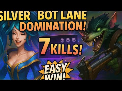 ๐ท Silver Ranked Bot Lane Domination! Sona Support & Twitch ADC โ Easy 7 Kill Game! ๐ท