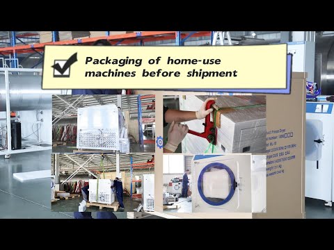 The whole process of packaging KEMOLO HL series freeze dryer,efficient,convenient,quality guaranteed