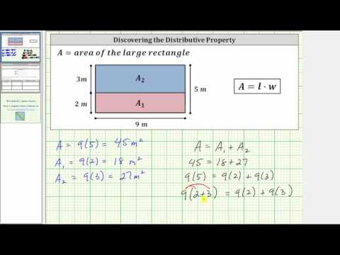 Discover the Distributive Property Using Decomposition of Area | Math ...