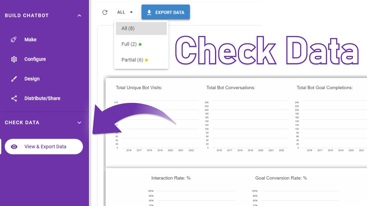 Check Data for Tars Chatbots | Getting Started Guide | Tars HelpDocs