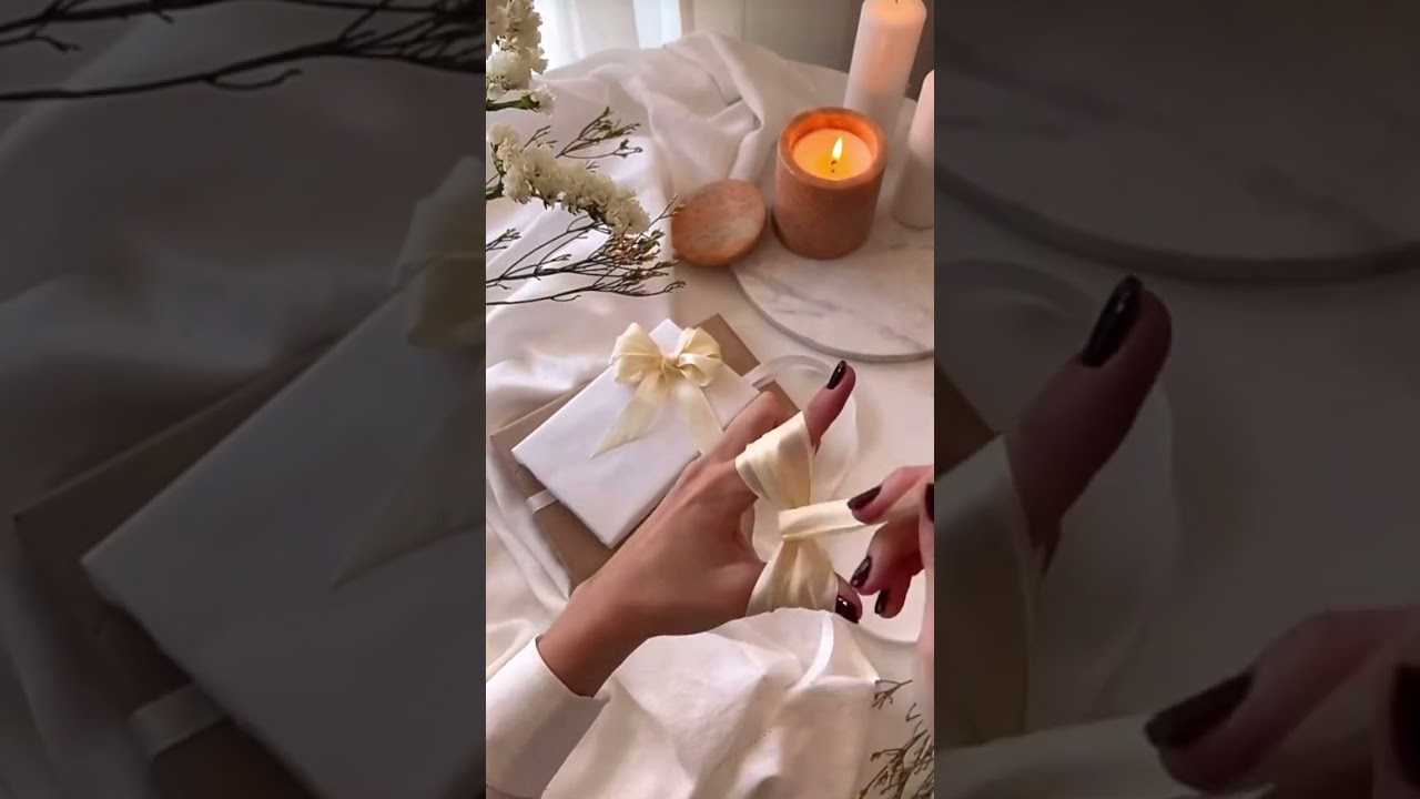 Gift wrapping - Bow tying tutorial #ribbon