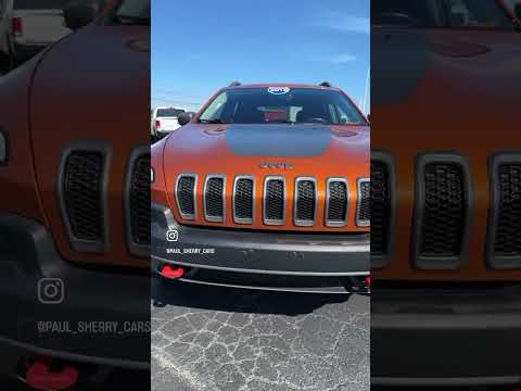 Beautiful orange 2015 Jeep Cherokee!