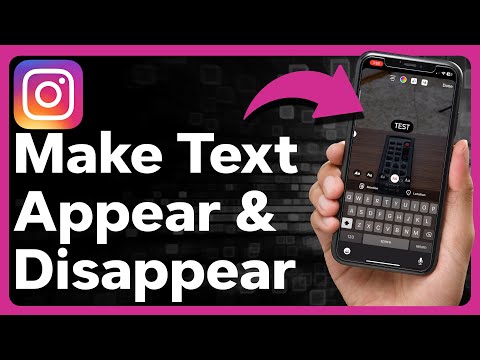 How To Make Text Appear And Disappear In Instagram Story