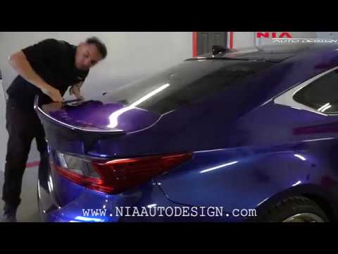 How to install Lexus RC rear duck tail spoiler. DIY RC350 RC200T RC300