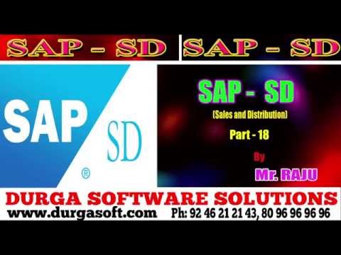 SAP | SD |SAP Sales and Distribution(SD) Part - 18 by Raju
