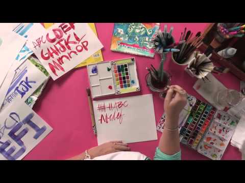 Preview | Joanne Sharpe's Whimsical Words: 15 Brush Lettering Techniques