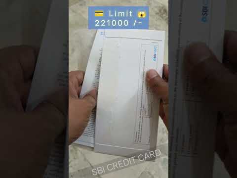 🔴Sbi Credit Card 😱Limit Rs.221000