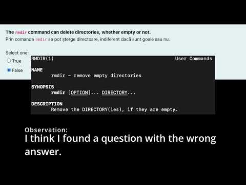 rmdir deletes directories, whether empty or not