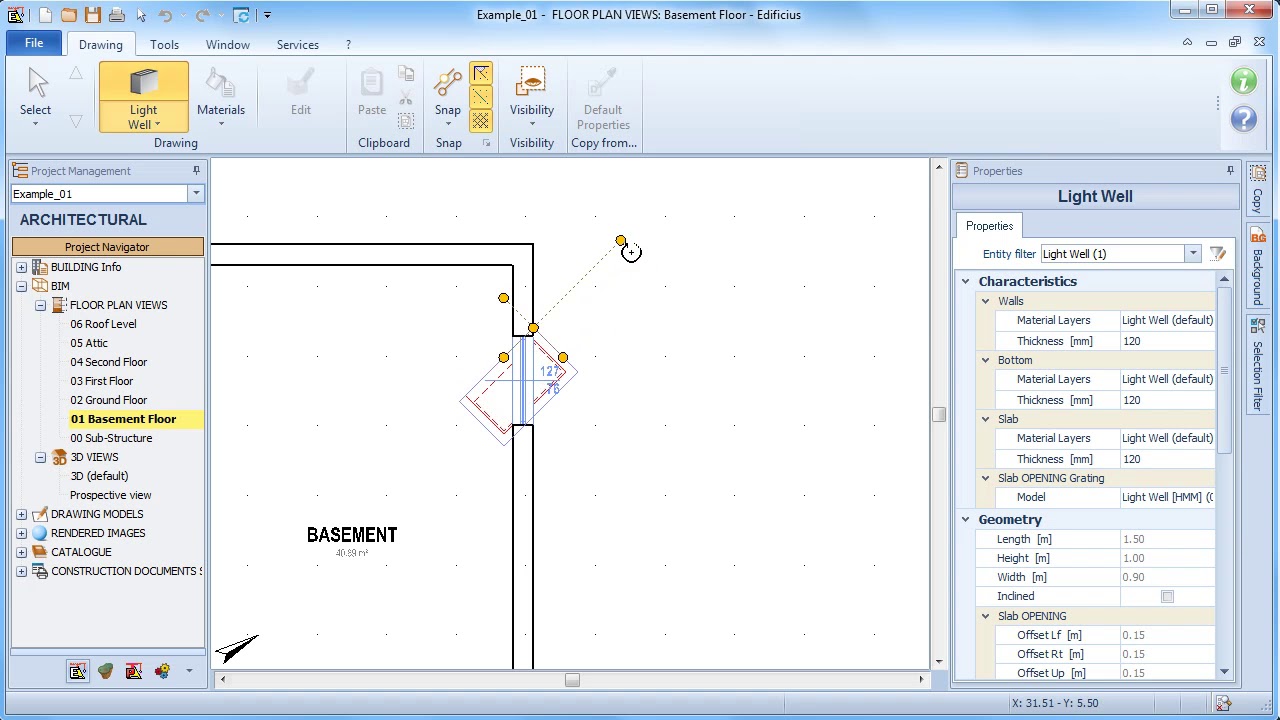 Edificius Tutorial - Light Well - ACCA software