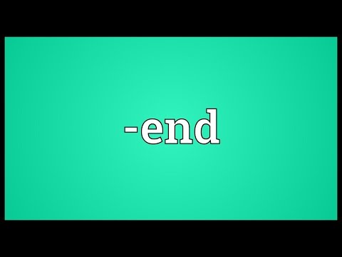 -end Meaning