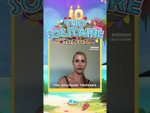 Meet Rebekah from the Solitaire TriPeaks Club, Crazy Escape!! #tikisolitaire #solitairetripeaks