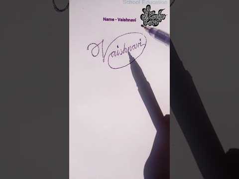 stylish name | Vaishnavi | sk cursive art | how to make a stylish name | stylish signature