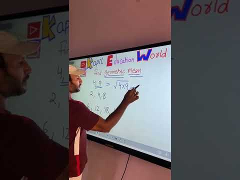 find Geometric mean