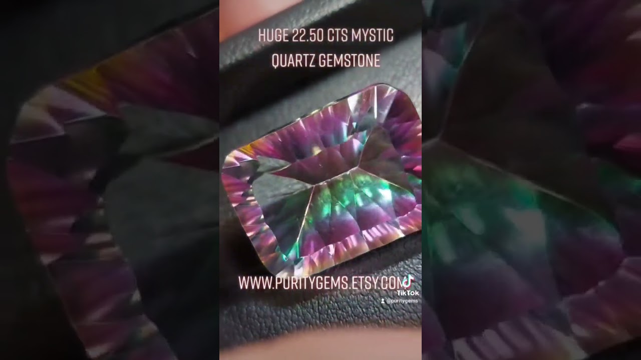 Huge multi color rainbow quartz gemstone 22.50 CTS www.puritygems.etsy.com
