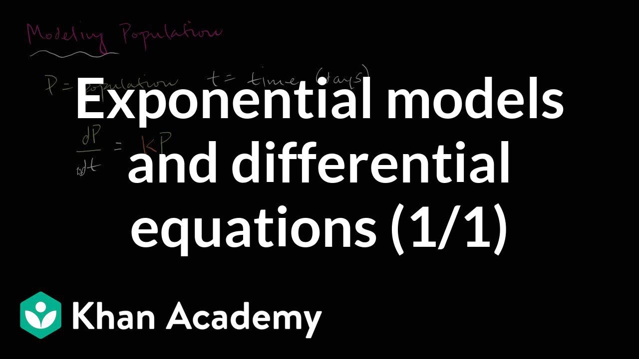 Understanding Population Modeling Through Differential Equations ...