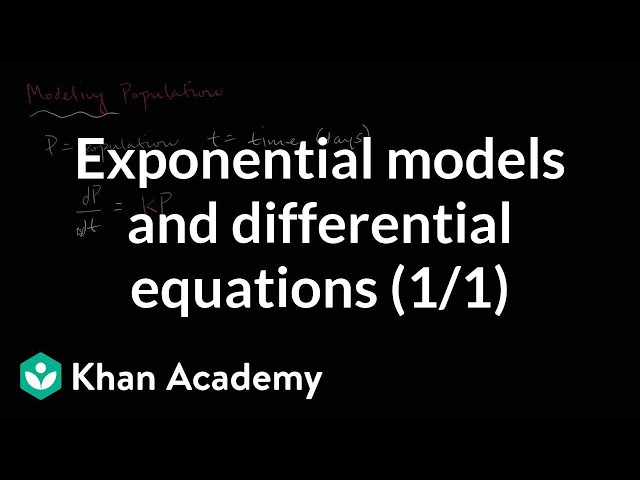 Understanding Population Modeling Through Differential Equations ...