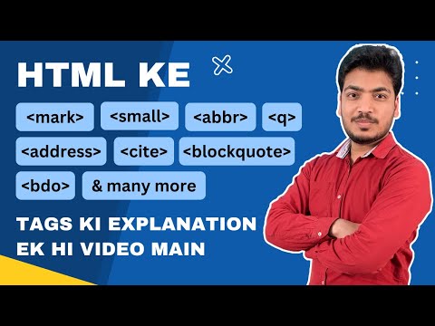 HTML Tags and Attributes List With Examples in Hindi 2023 | HTML Tags List | HTML for Beginners