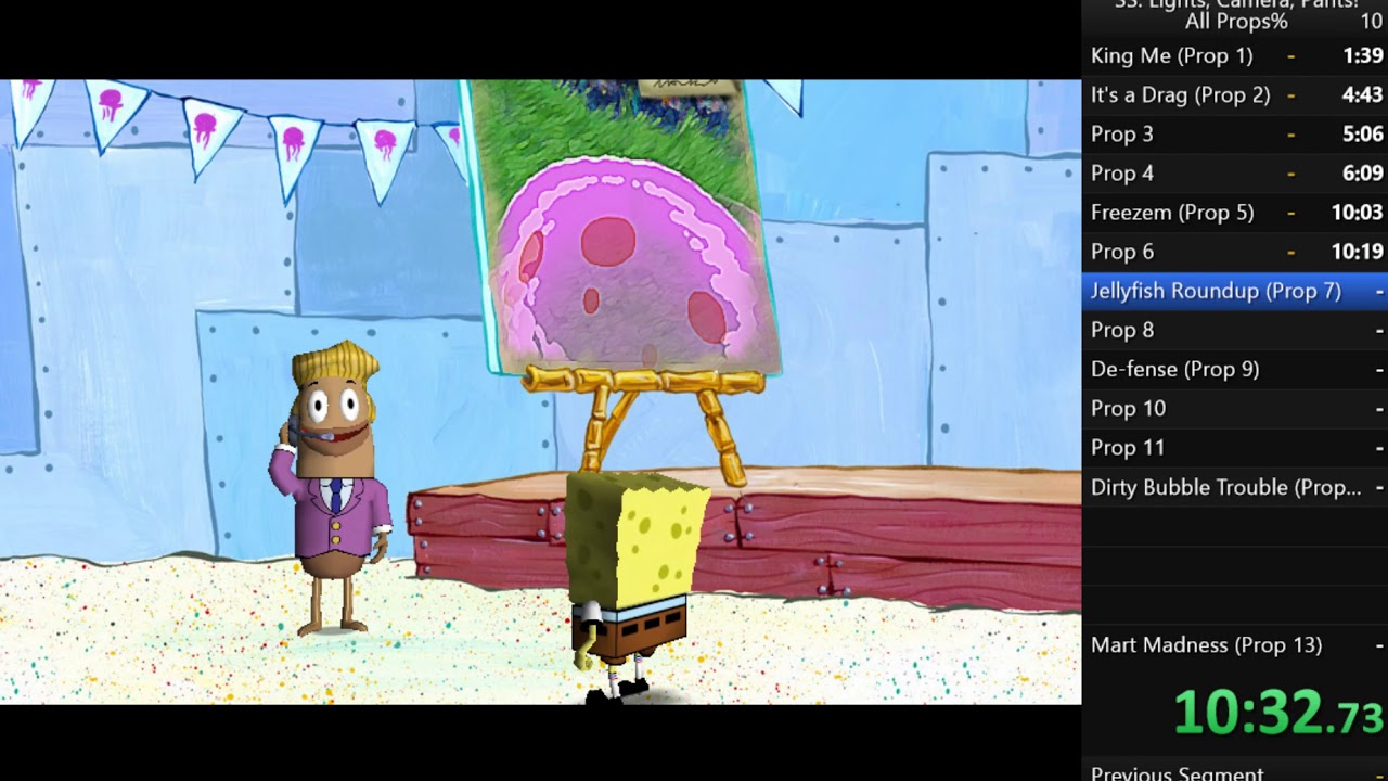 SpongeBob SquarePants: Lights, Camera, Pants! (PC) - All Props% in 26:33 [PB]