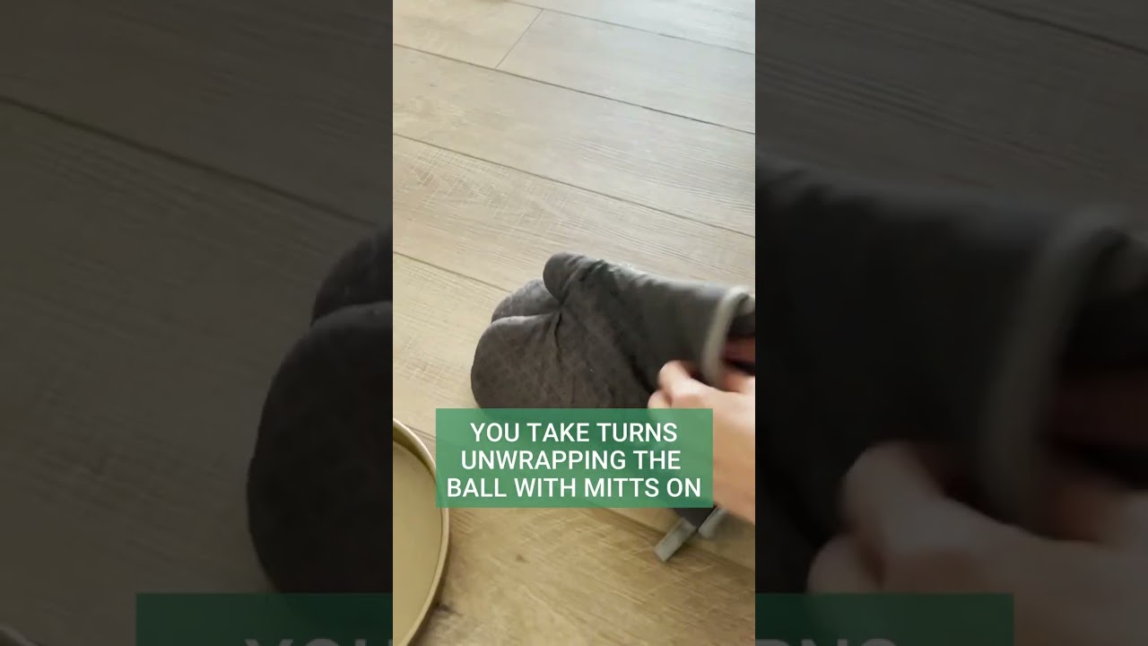 Christmas Saran Wrap Game - how to make and play it #shorts