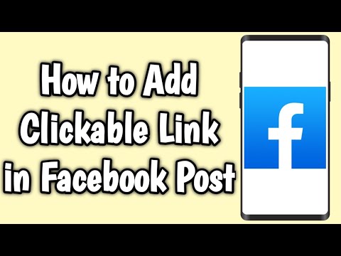 How to Add Clickable Link in Facebook Post