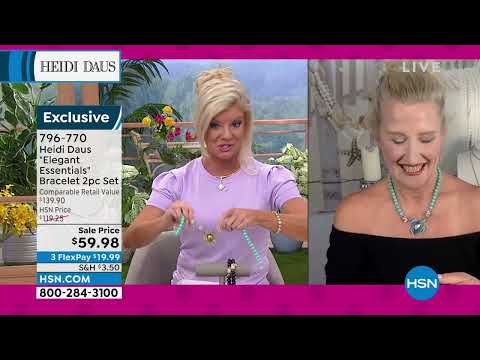 Heidi Daus "Elegant Essentials" Convertible Bracelet/Nec...