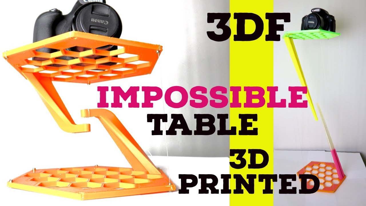 Impossibile Table 3D printed Tensegrity Structure