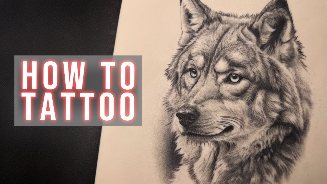 Tattoo Tutorial - How to Tattoo for Beginners - Wolf 🐺