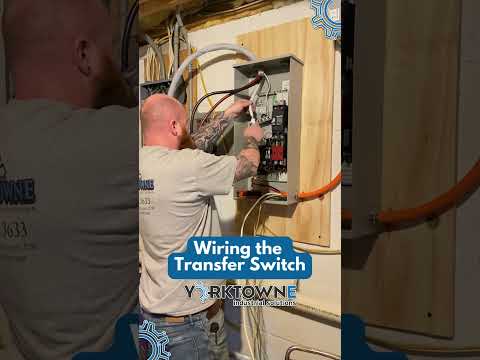 Wiring the GenReady Transfer Switch for a Generac Home Generator ⚡ #shorts #electrical #generator