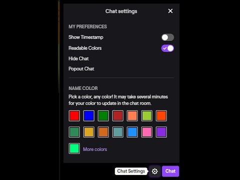 How to CHANGE the COLOR of your NAME in TWITCH chat "UPDATED".
