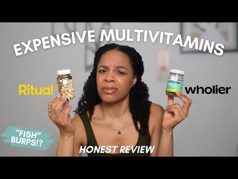 Honest Review Trying Expensive Vitamins, Ritual Multivitamin, Wholier Plant Based Vitamin