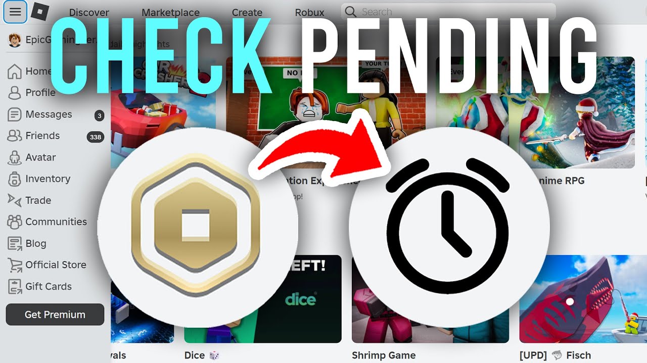 How To Check Pending Robux - Full Guide