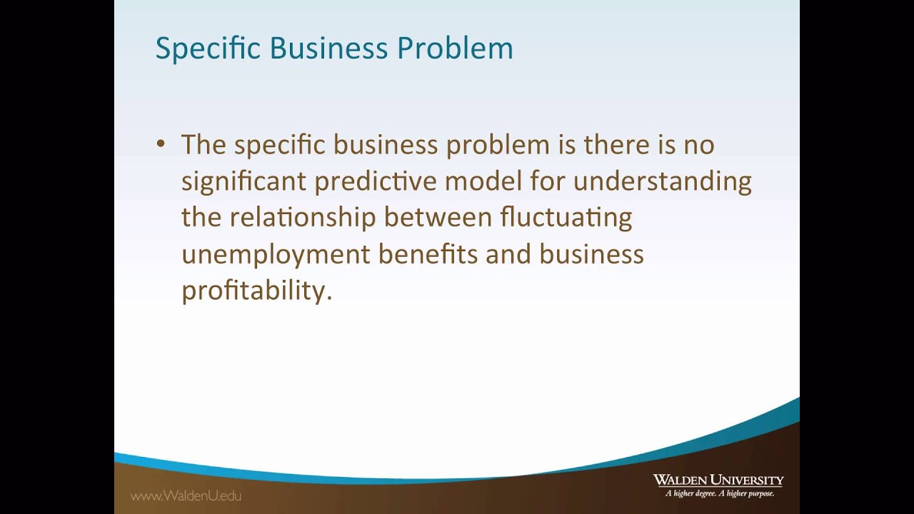 Walden DBA Problem Statement Tutorial