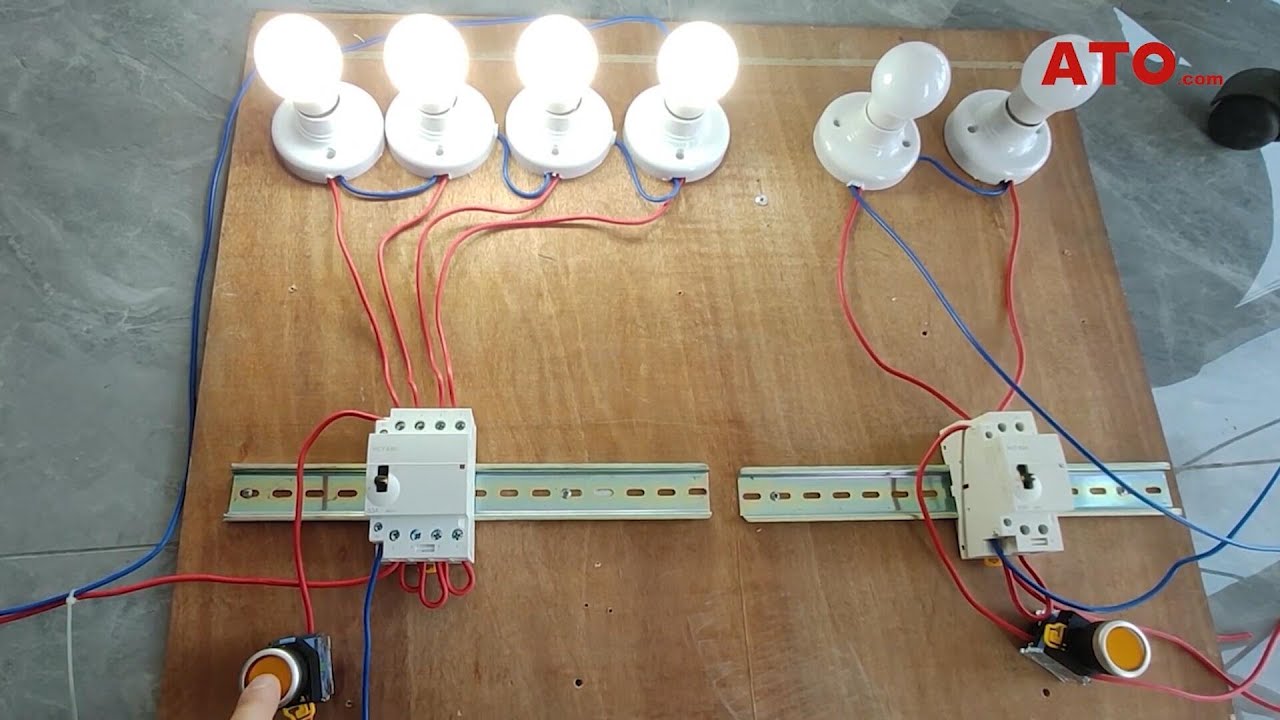 Wiring Test of Lighting Contactor to Show How it Works