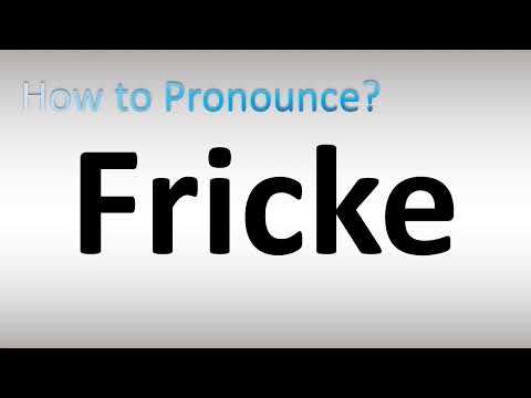 How to Pronounce Fricke